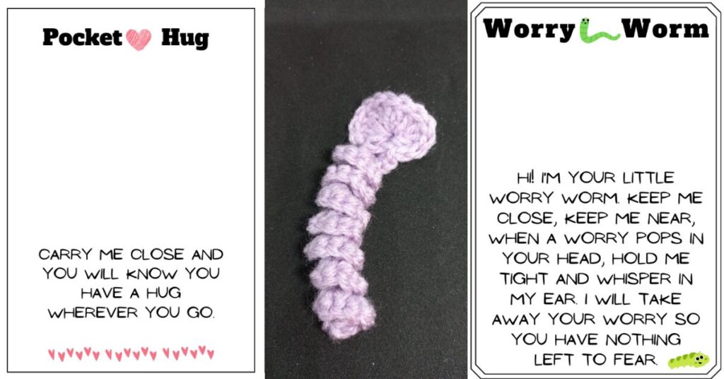 Crochet Worry Worms & Pocket Hugs - FlamingoCrochet