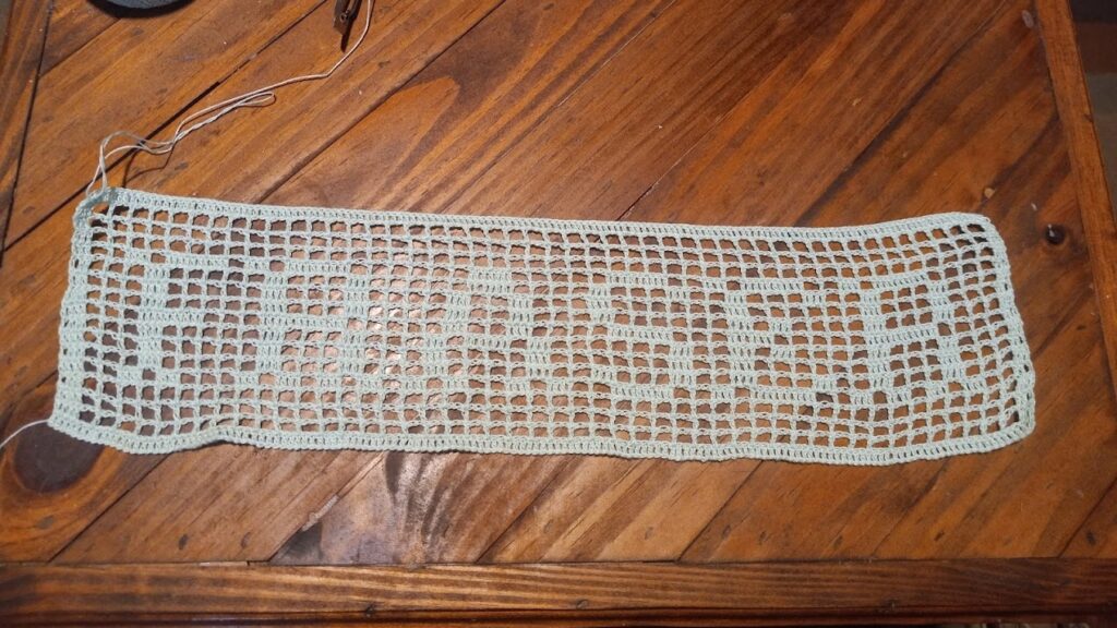 Using Filet Crochet Alphabet Letters to Make Beautiful Crochet Names ...